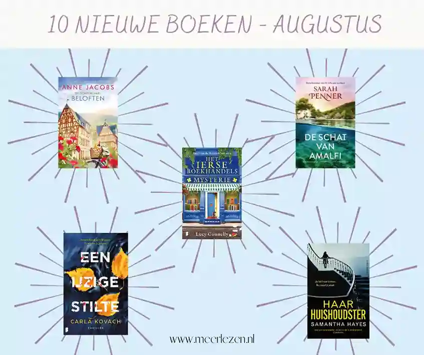 Top 10 nieuwe boeken augustus 2025 - Meer Lezen