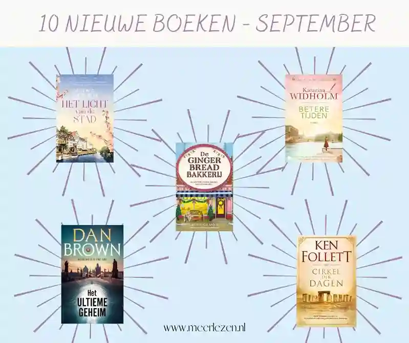 Top 10 nieuwe boeken september 2025 - Meer Lezen